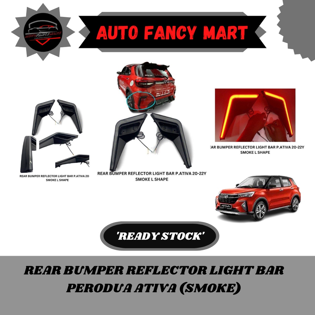 [1 PAIR ] REAR BUMPER REFLECTOR RUNNING SIGNAL BRAKE LIGHT PERODUA ...
