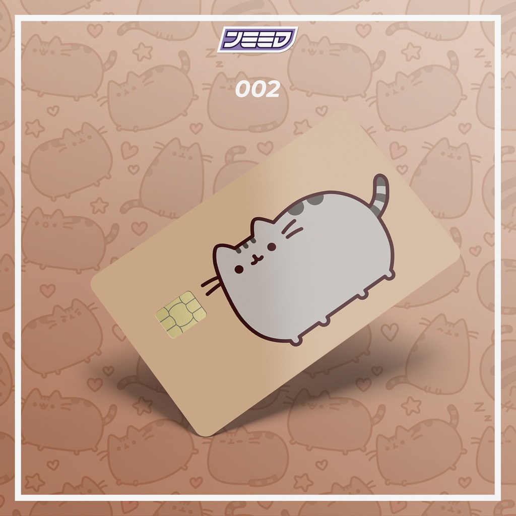 [Pusheen The Cat] ATM, Bank Debit Credit Card & Touch N Go Sticker ...