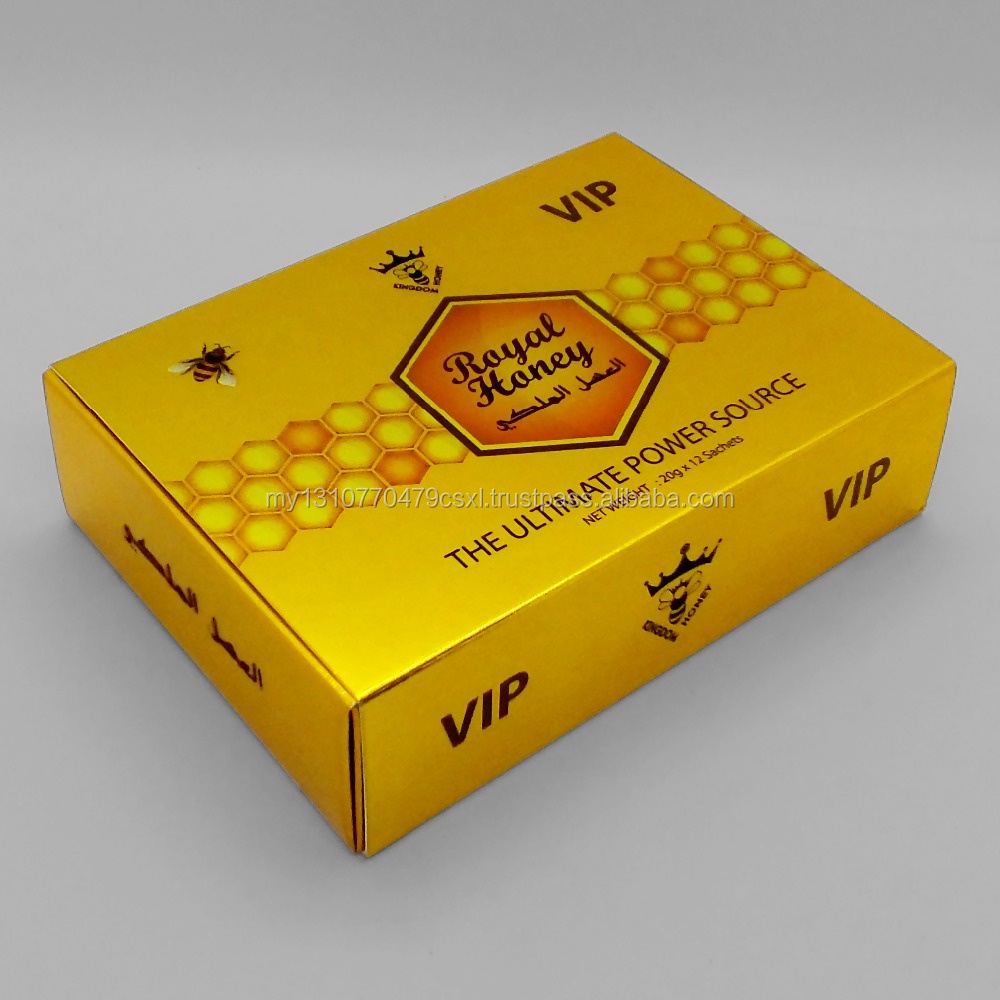 vip honey golden royal honey 20 gram per sachet 12 sachet in one box ...