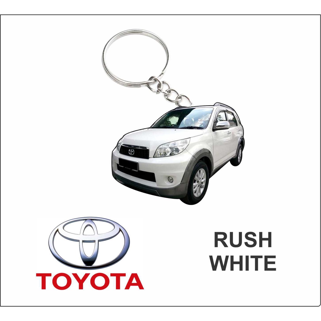 toyota rush white 2D KEYCHAIN | Shopee Malaysia