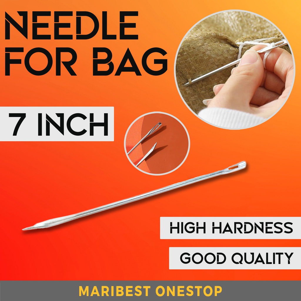 7 Inch Needle Big Needle Elbow Needle Gunny Needle Jarum Besar Guni ...
