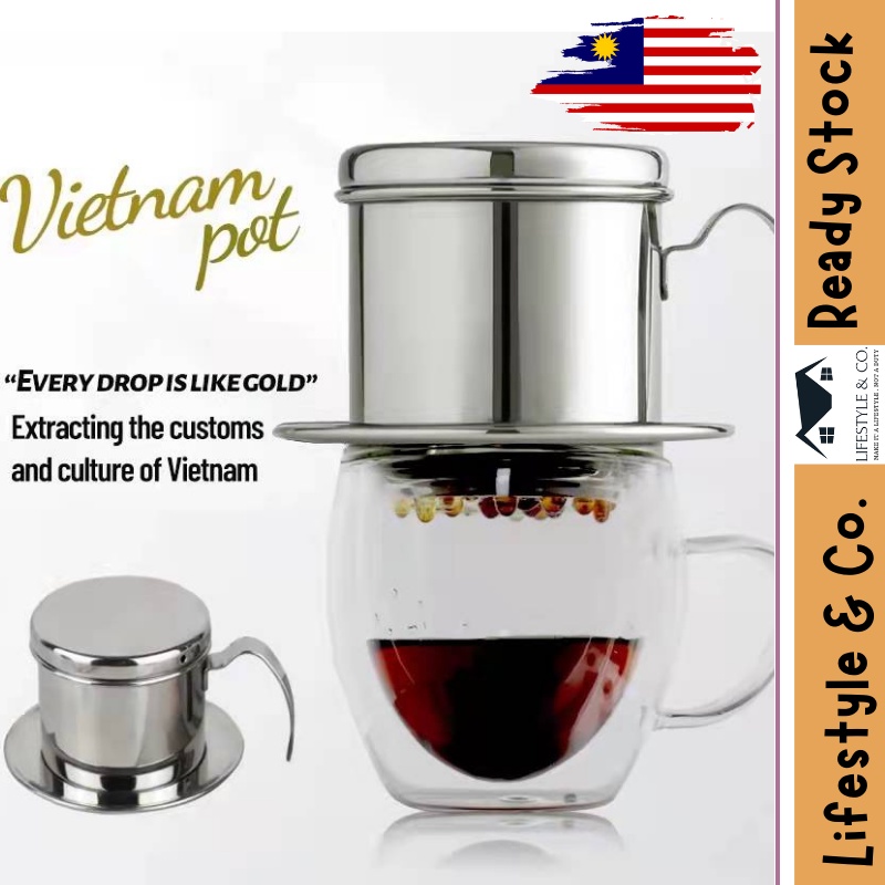 [Ready Stock]304 Stainless Steel Vietnamese Coffee Dripper Reusable ...