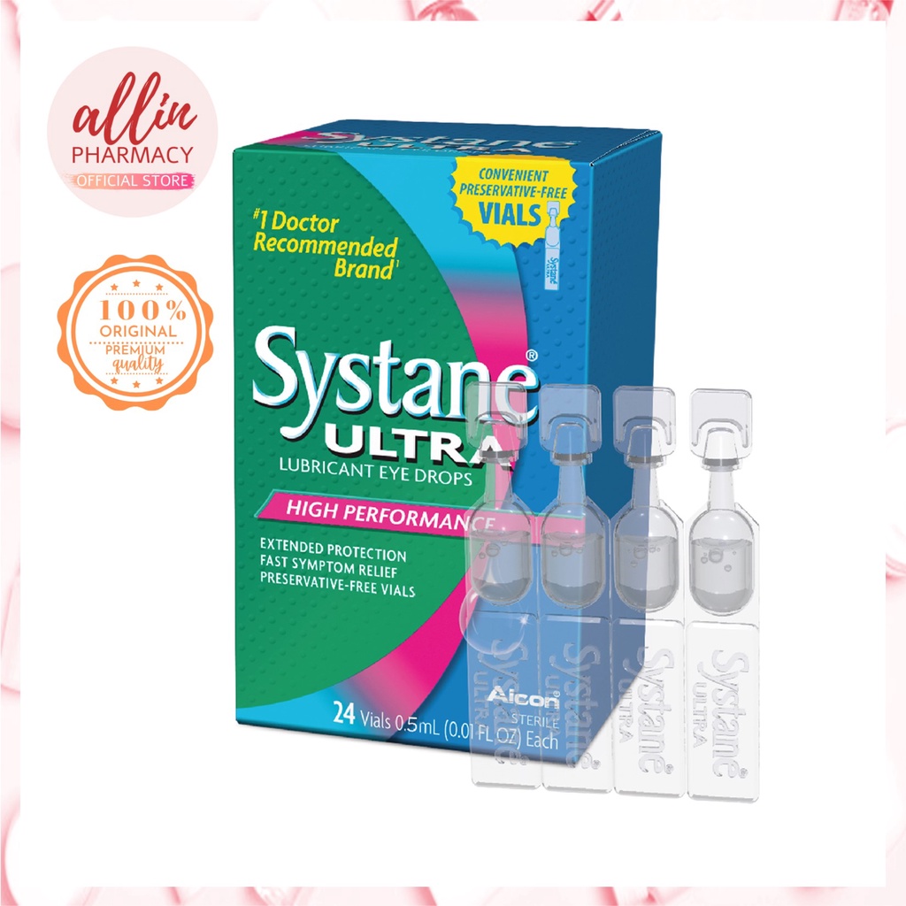 SYSTANE Ultra Lubricating Eye Drops 0.5MLX24 vials (EXP 11/25) | Shopee ...