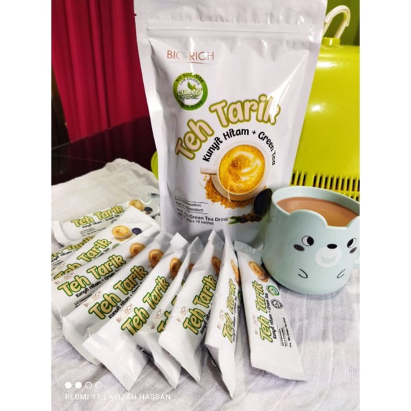Teh Tarik Kunyit Hitam / Teh Tarik Green Tea Biorich | Shopee Malaysia