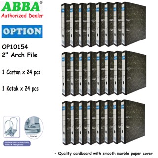 ABBA Option Arch File 2 inch / 3 inch Fail Kulit Keras Hitam 2 Inci / 3 ...
