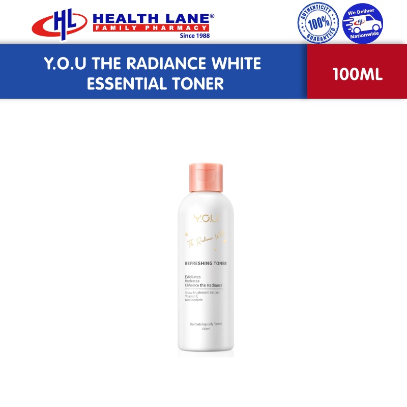 Y.O.U THE RADIANCE WHITE ESSENTIAL TONER (100ML) | Shopee Malaysia