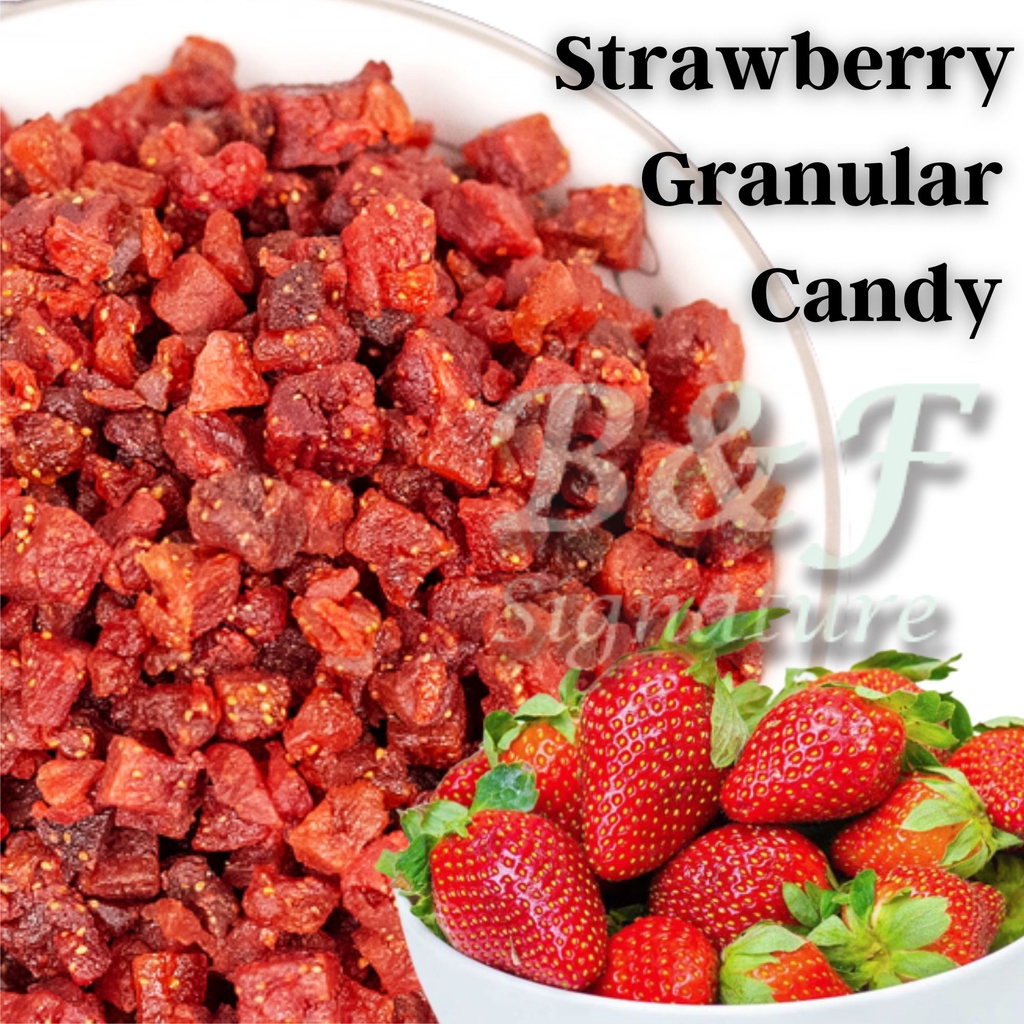 Candy Dried Strawberry Dice 250g Candied Strawberries 草莓果脯 草莓干粒 糖渍果粒 ...