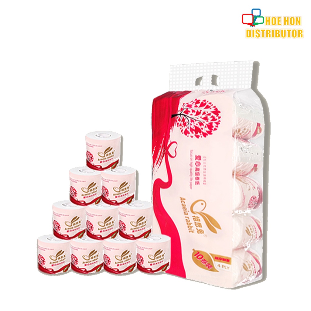 Acaeia Rabbit Toilet Tissue Rolls Multipurpose Paper Tissue Gulung Tisu ...