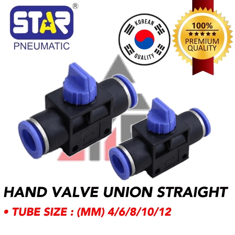 (100% QUALITY) STAR PNEUMATIC HAND VALVE UNION STRAIGHT / HVFF ONE ...
