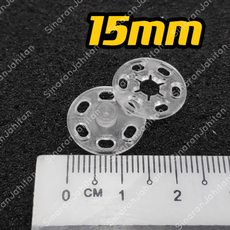 Butang Ketip Plastik Jernih / Transparent Plastic Press Stut / Butang ...