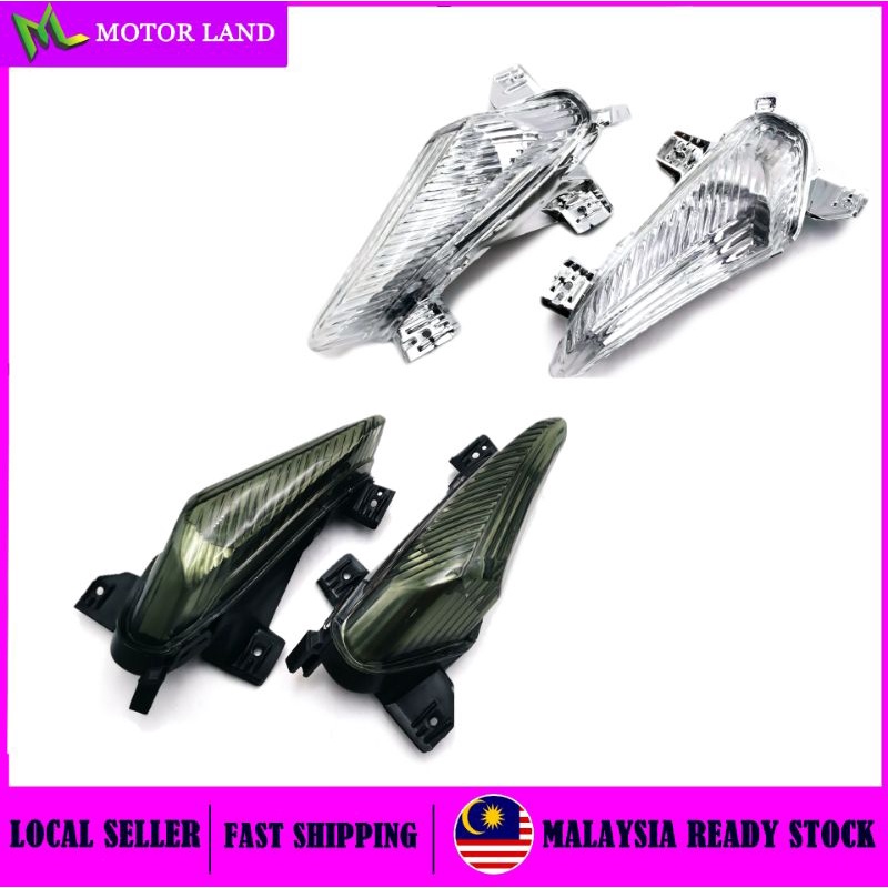 YAMAHA Y15 Y15ZR Y150 FRONT SIGNAL ASSY DEPAN SIGNAL SET TINTED CLEAR ...