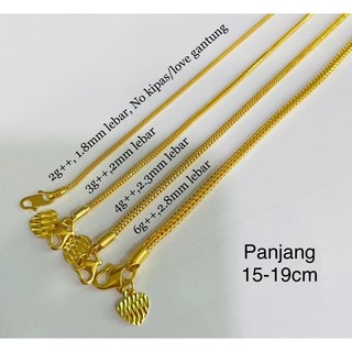 Youloong Rantai/Gelang tangan Pandora EMAS916/ 916Gold Pandora bracelet ...
