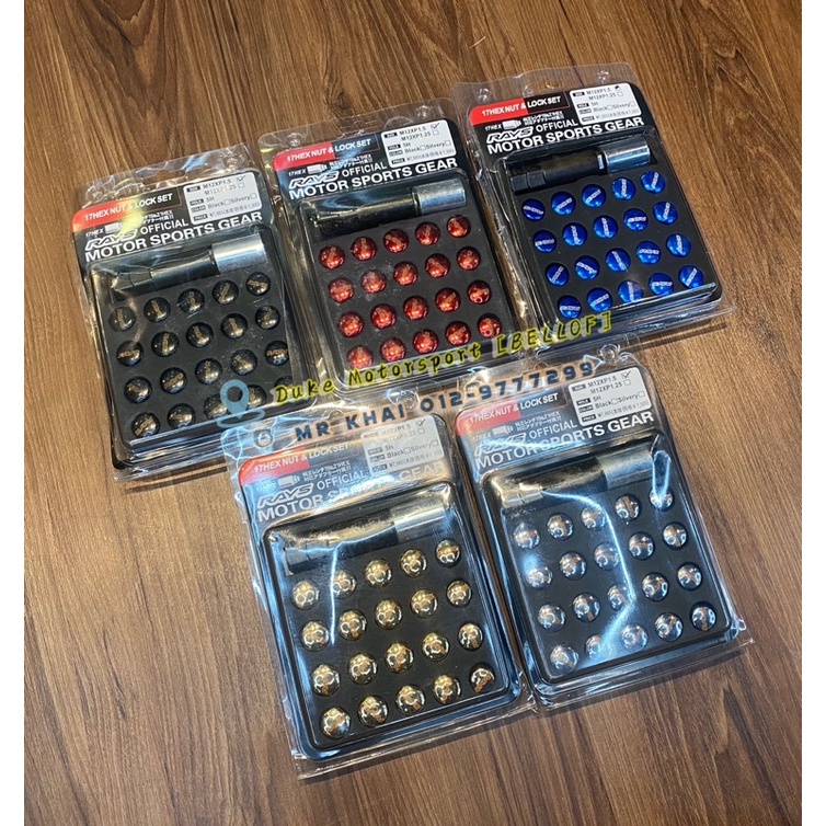 Ray’s Nut Tyra Steel Besi M12x1.5MM Short Wheel Nut Tire Sport Rim Nut ...