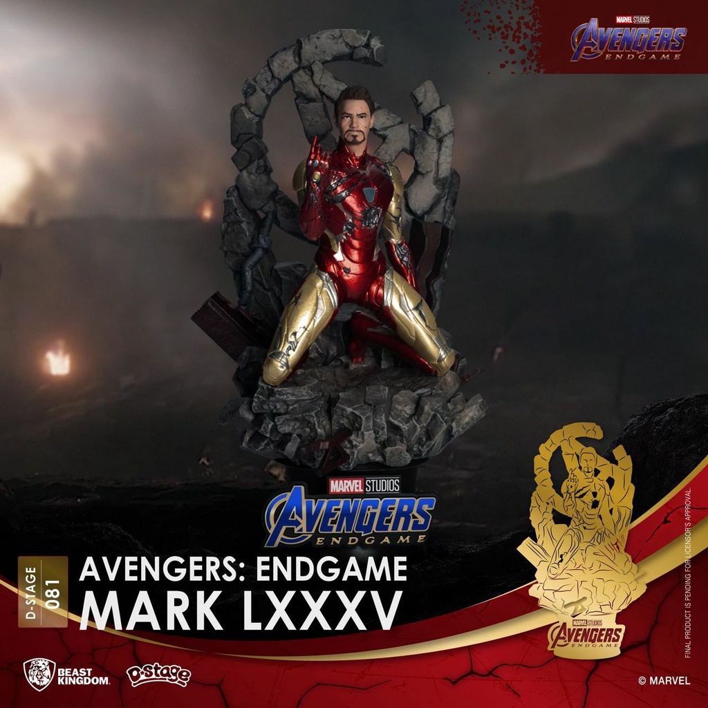 【Beast Kingdom】 DS-081 Marvel Avengers Endgame Iron Man MK85 Mark LXXXV ...