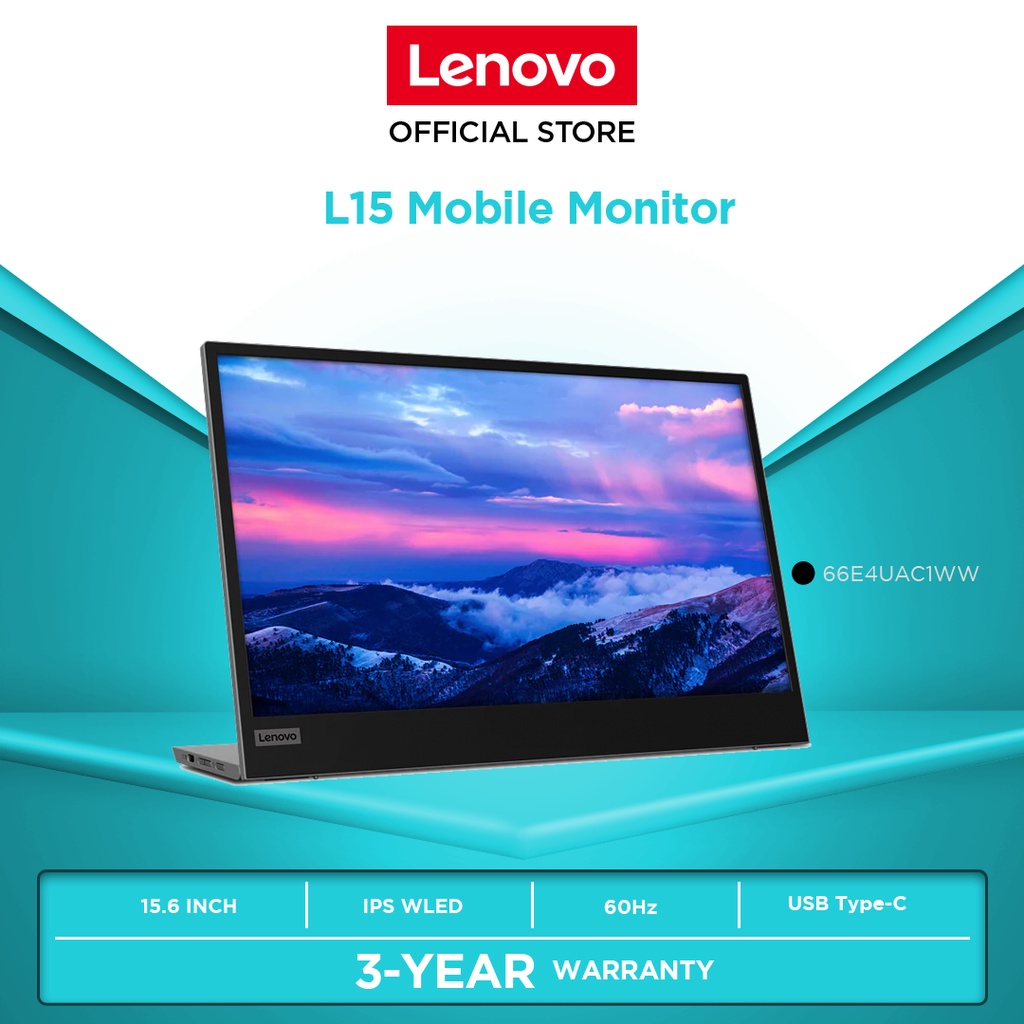 Lenovo L15 Mobile Monitor (15.6") 66E4UAC1WW | Shopee Malaysia
