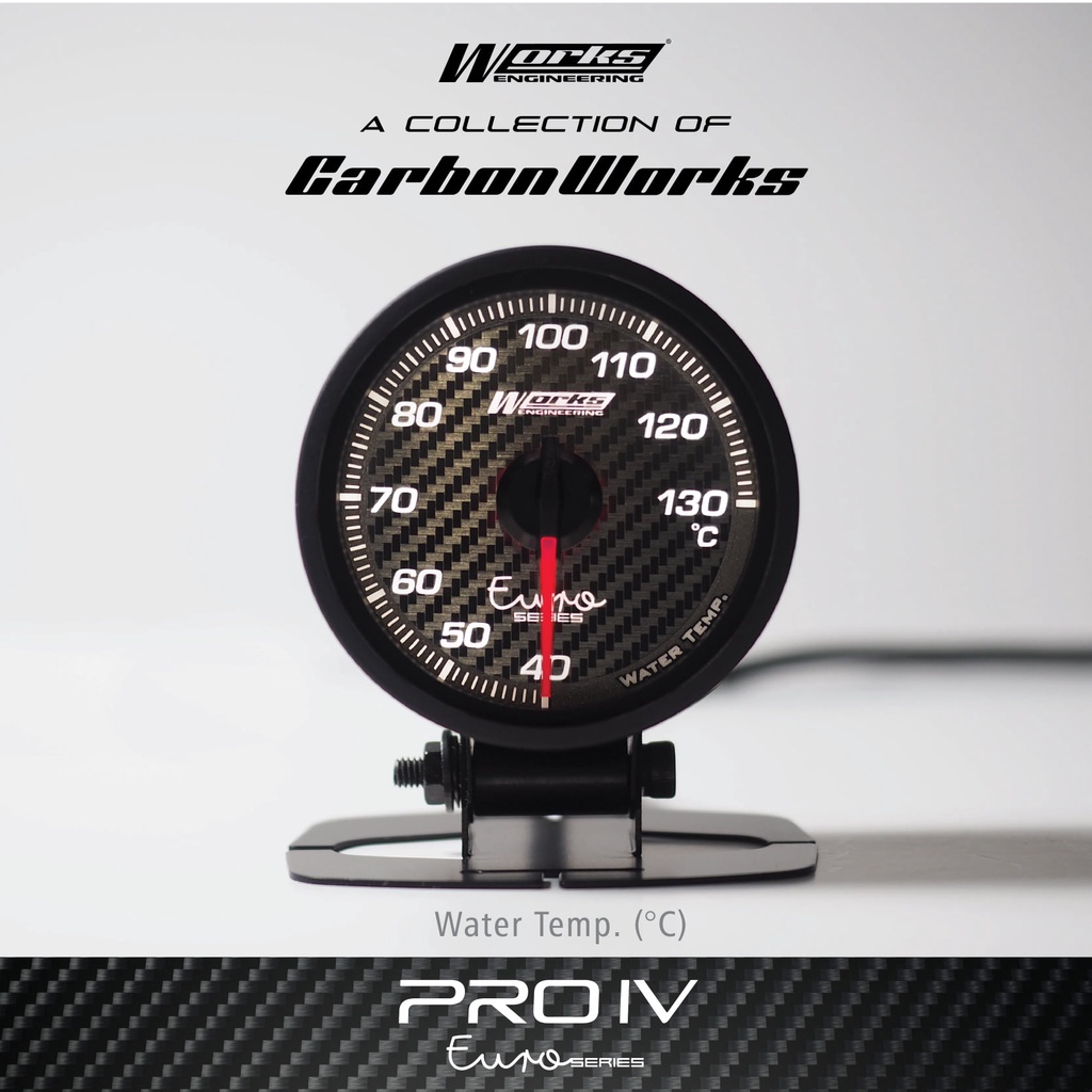 WORKS ENGINEERING Pro IV 52mm Euro Series Gauge - Coolant / Water ...