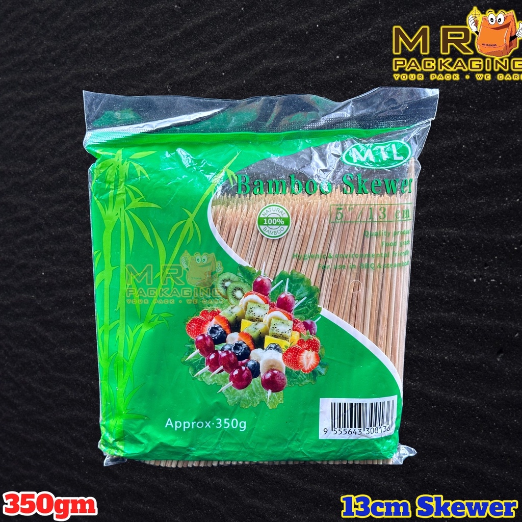 10cm / 13cm / 15cm Bamboo Skewer [ 350gm ] Lidi Sate / Satay Stick 4 ...