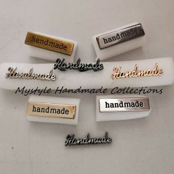 HANDMADE Label Metal # Handmade Tag # DIY Bag Accessories DIY # DIY ...