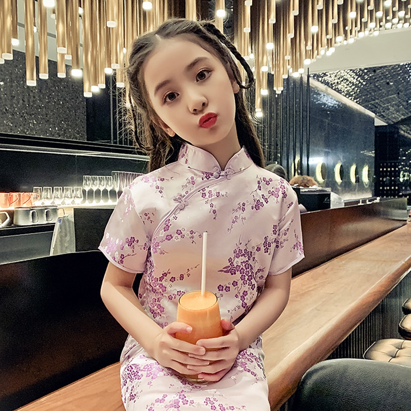 Children's cheongsam princess dress Chinese style little girl's dress ...