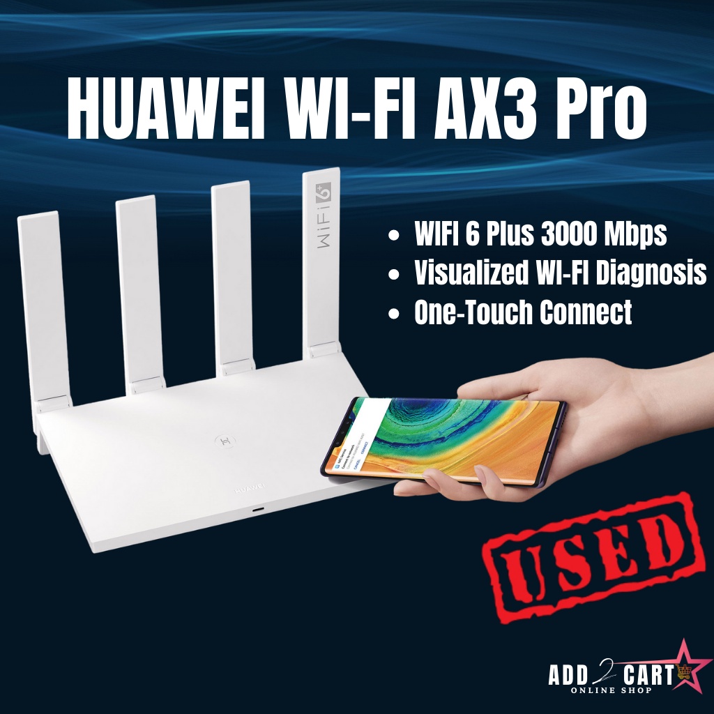 HUAWEI Router Wifi Modem Wireless AX3 Quad-Core AX3 PRO, AX3000 WiFi 6+ Plus Support Huawei ...