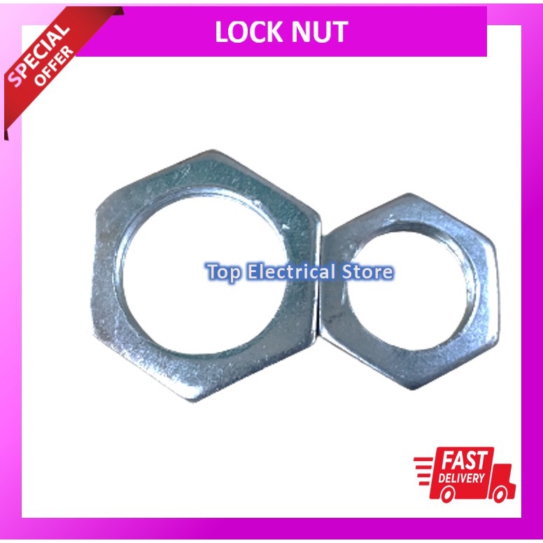 GI FLEXIBLE LOCK NUT 3/4'' 1'' GI CONDUIT ACCESSORIES | Shopee Malaysia