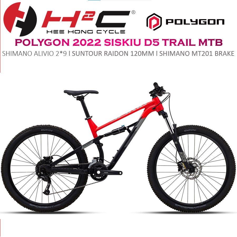 POLYGON 2022 SISKIU D5 - DUAL SUSPENSION TRAIL BIKE | Shopee Malaysia