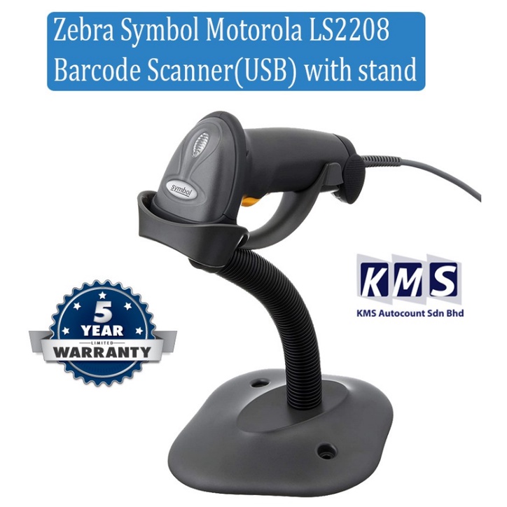 Motorola Symbol LS2208 Barcode Scanner with Auto Scan (Black) | Shopee ...