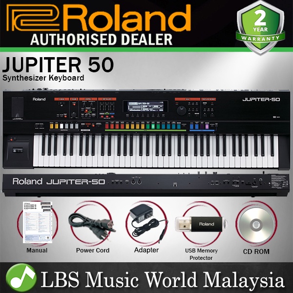 Roland Jupiter 50 76 Key USB MIDI Perfomance Keyboard Synthesizer with Multi Effect | Shopee ...