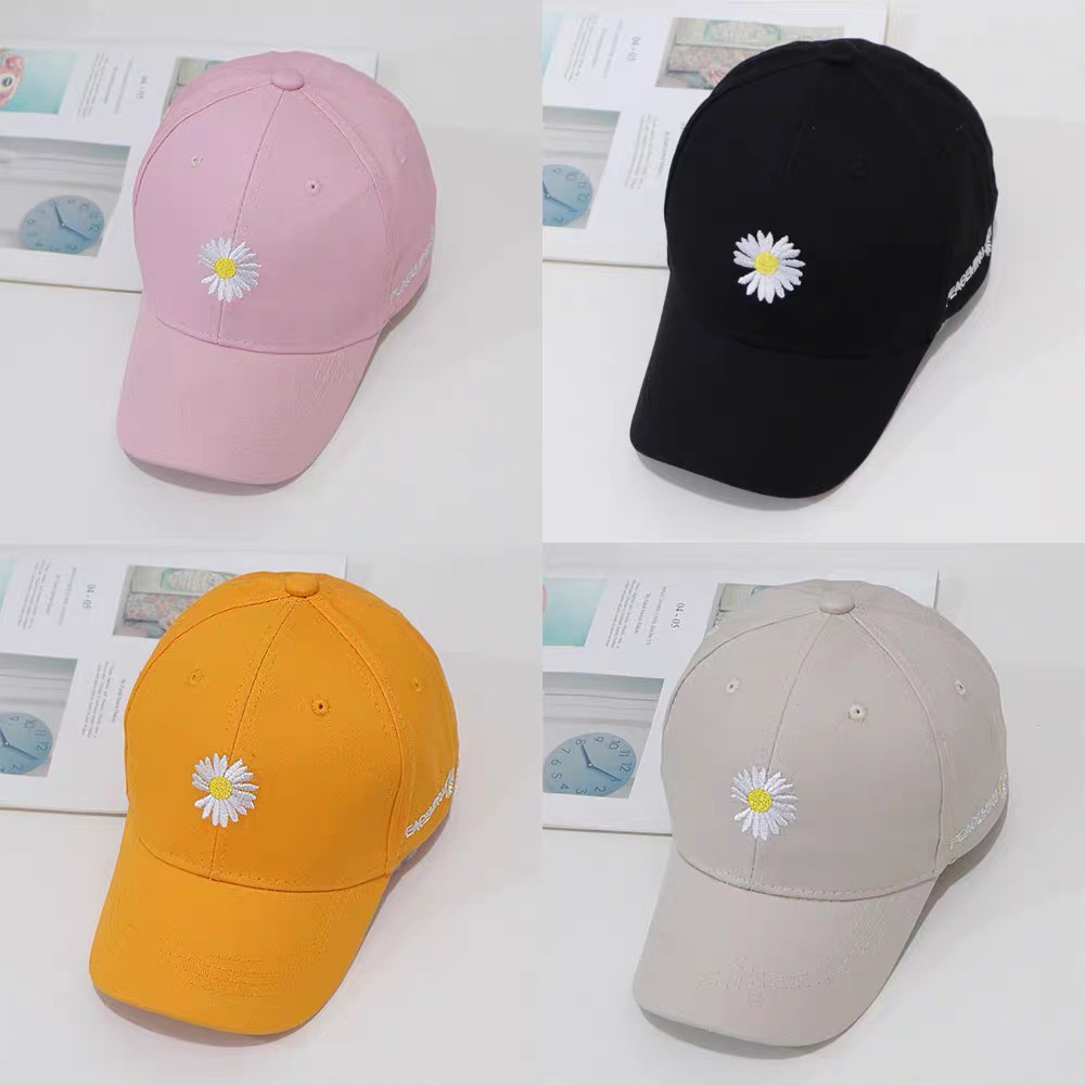 Viral Daisy Cute Design Embroidery Cotton Cap Daisy Embroidery ...