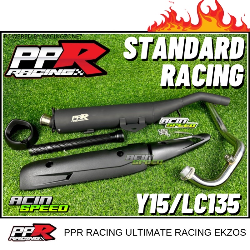 PPR RACING Y15ZR LC135 STANDARD RACING EXHAUST PIPE 28/32mm/ Exhaust ...
