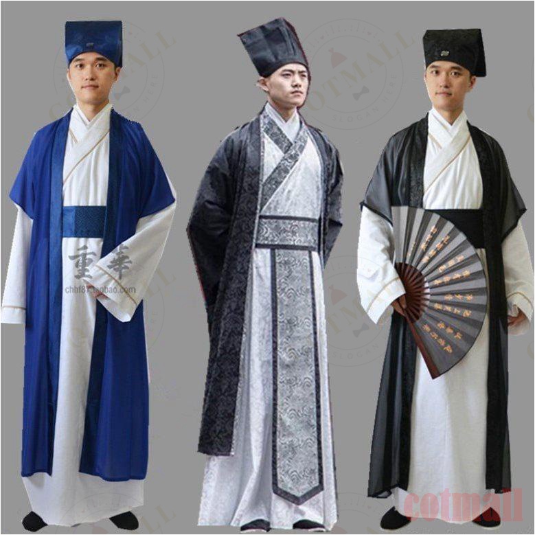 Adult Vintage Hanfu Male Chinese School Master Secretary Nao-yeong ...