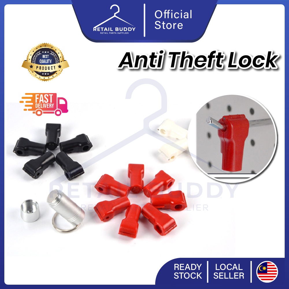 Anti Theft Lock 4/5/6mm Shop Display Hook Stop Security Stop Lock Hook ...