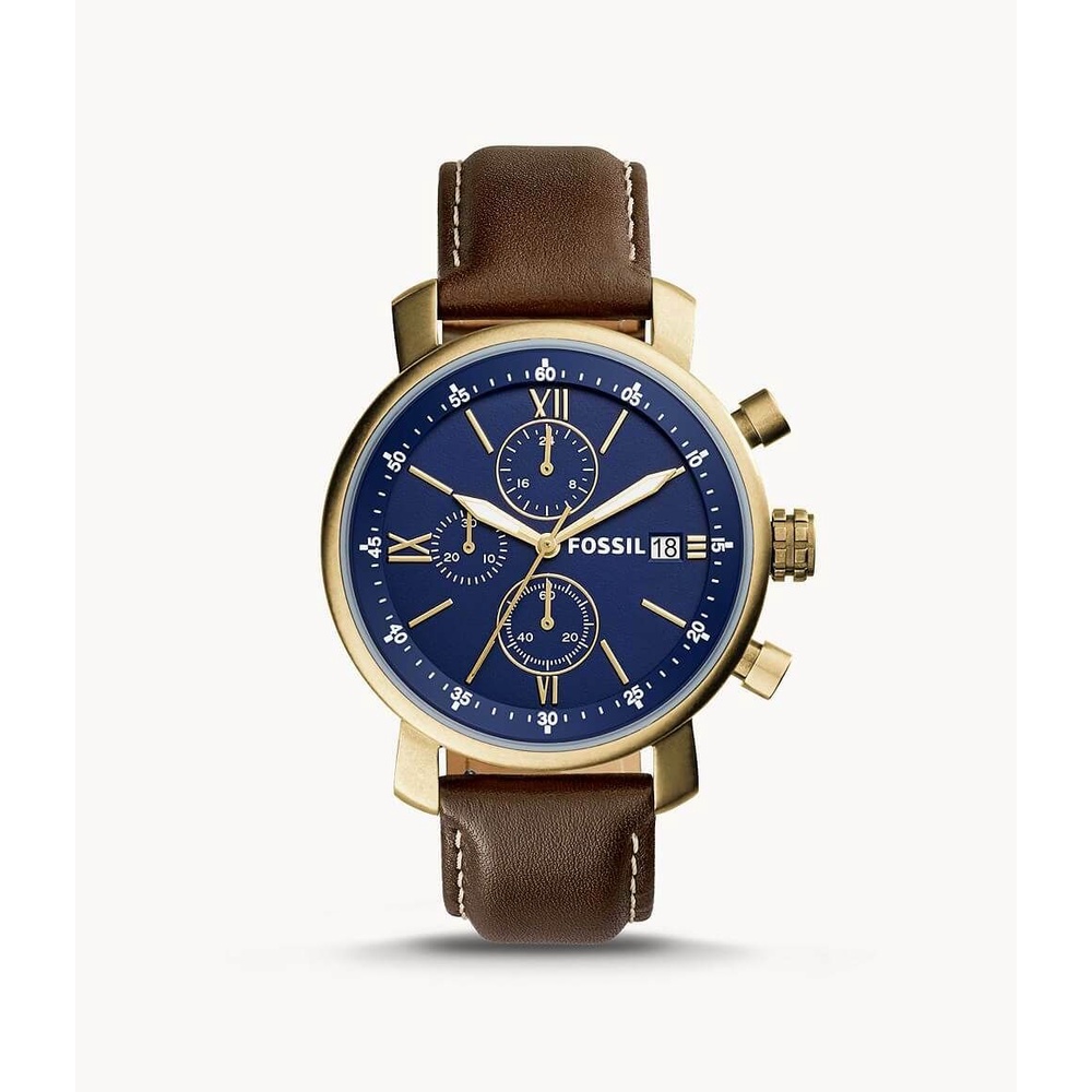Rhett Chronograph Brown Leather Watch