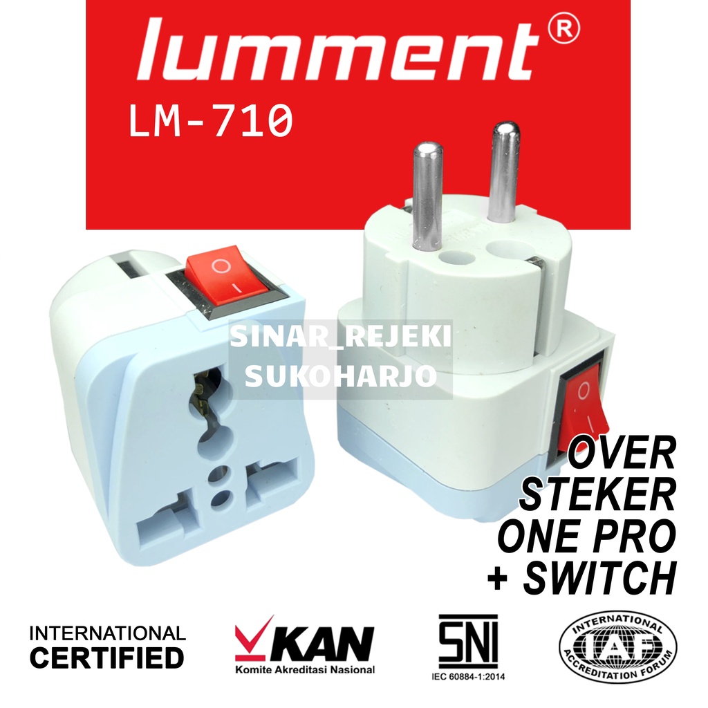 Lumment Over Plug + Switch One Pro Adapter 3 to 2 Legs Travel Adapter ...
