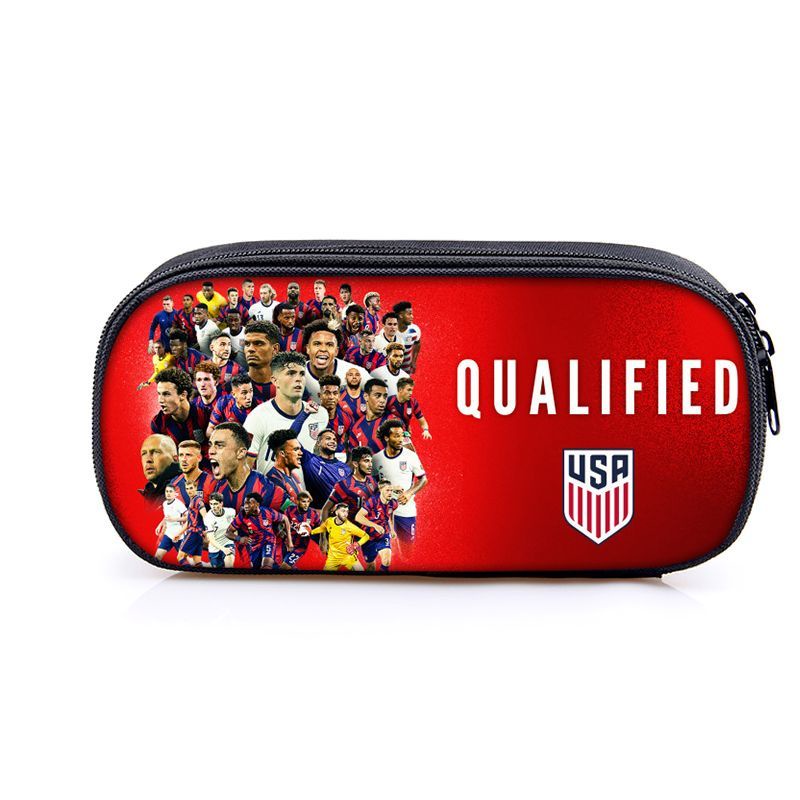 Free Shipping Football Merchandise Pencil Case Stationery Bag Messi C ...