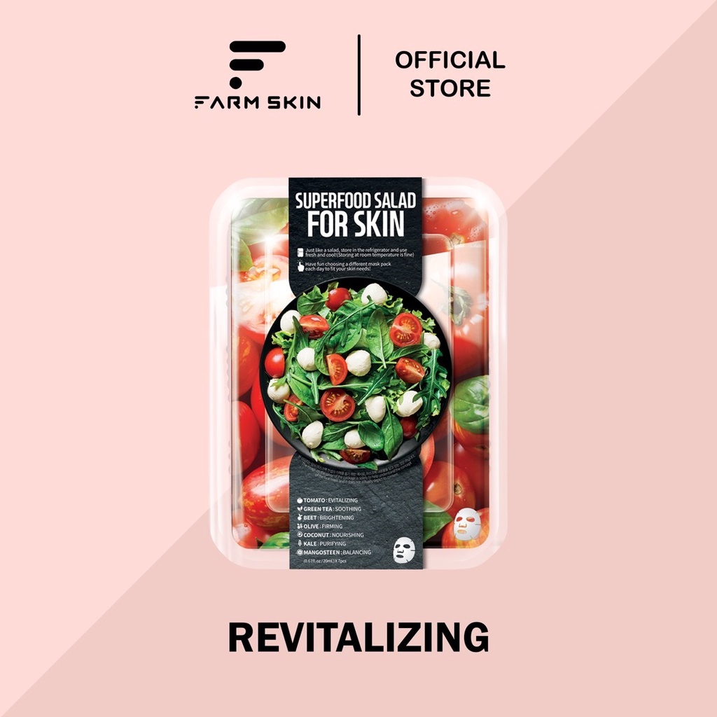 FARMSKIN Superfood Salad Mask Pack – Tomato (7 Sheets) | Shopee Malaysia