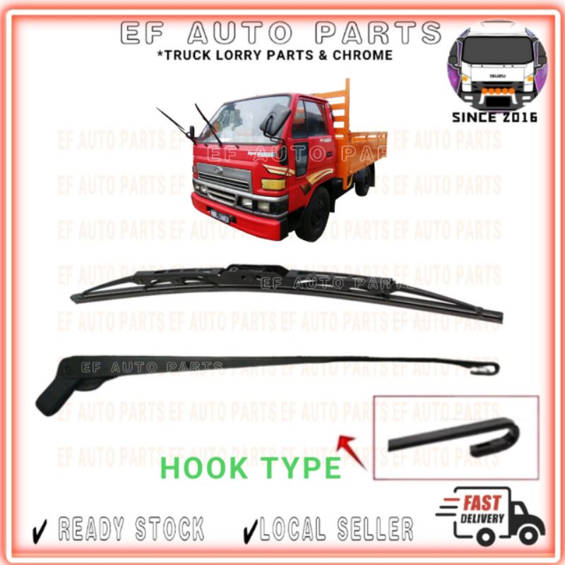 HOOK TYPE DAIHATSU DELTA DV57 DV58 DV99 DV116 WIPER ARM BLADE LEFT ...