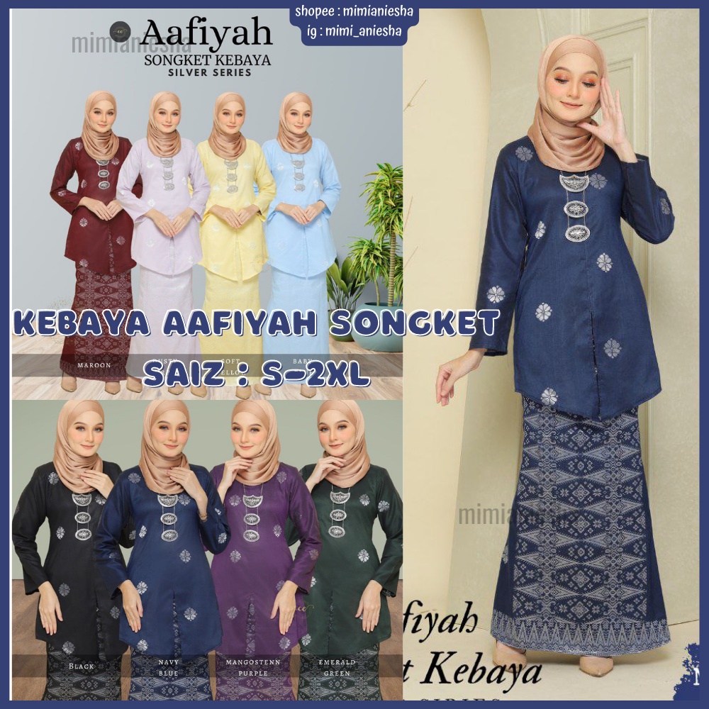 ebaya Songket Tenun Aafiyah Baju Kurung Songke Moden Baju Kurung ...