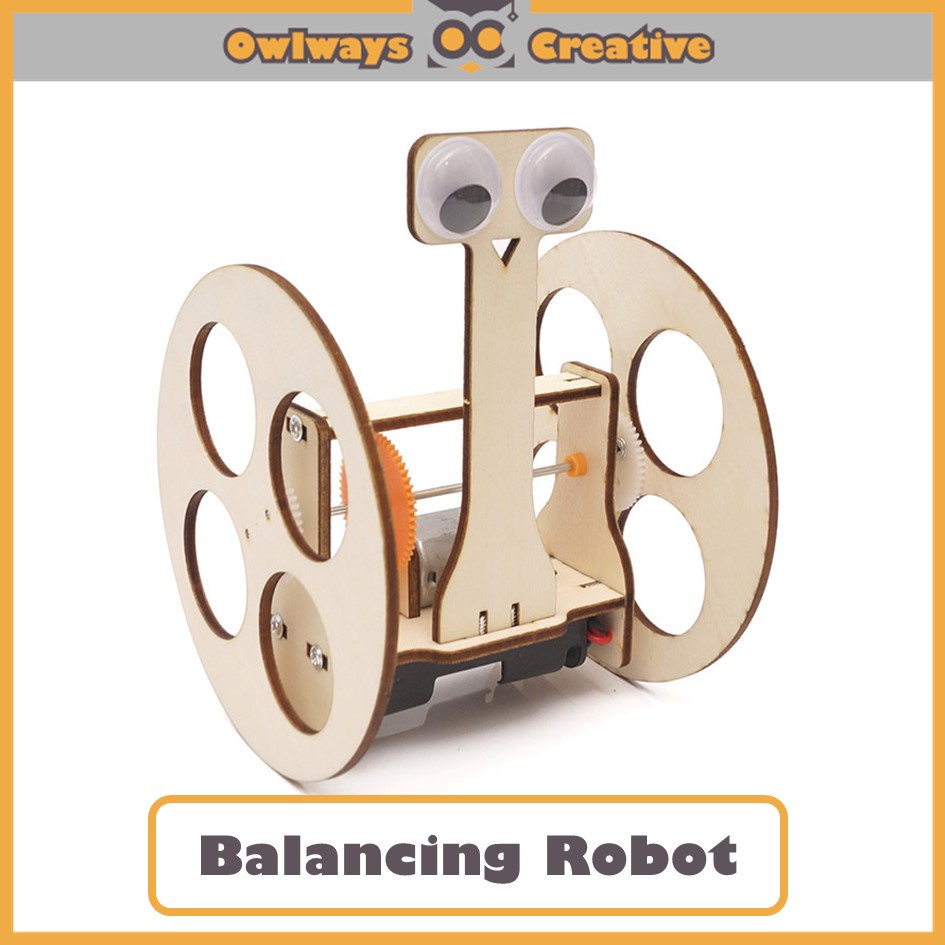 【1】Science STEM RBT DIY Robotics Set Assemble Wooden Kit Experiment ...