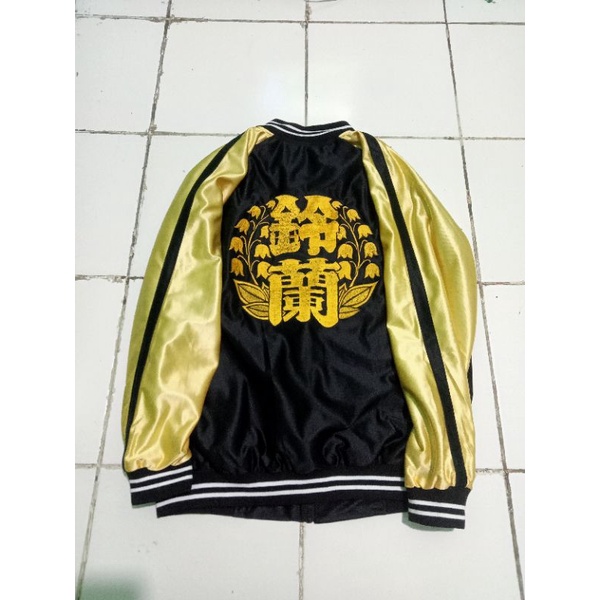 Sukajan SUZURAN Embroidery LOGO GOLD Color Jacket CROWS X WORST FANMADE ...