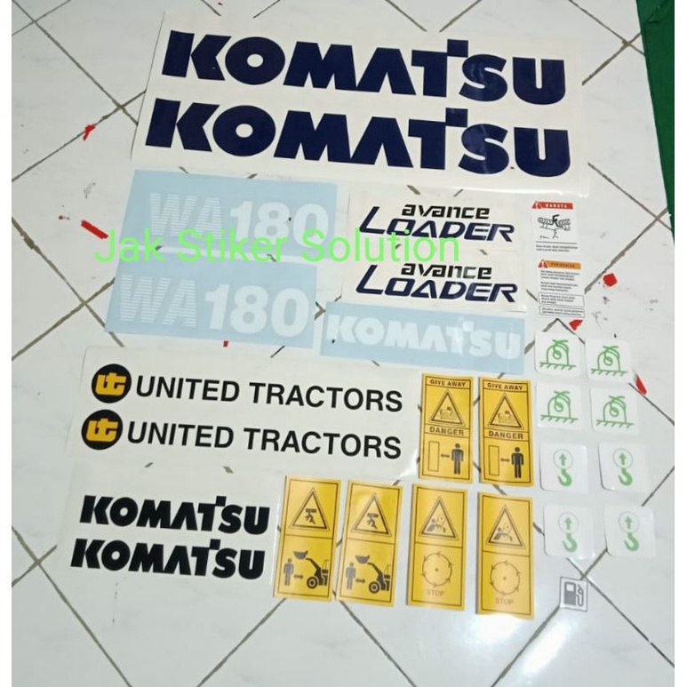 Komatsu WA180 Wheel loader Sticker, Heavy Equipment Sticker | Shopee ...