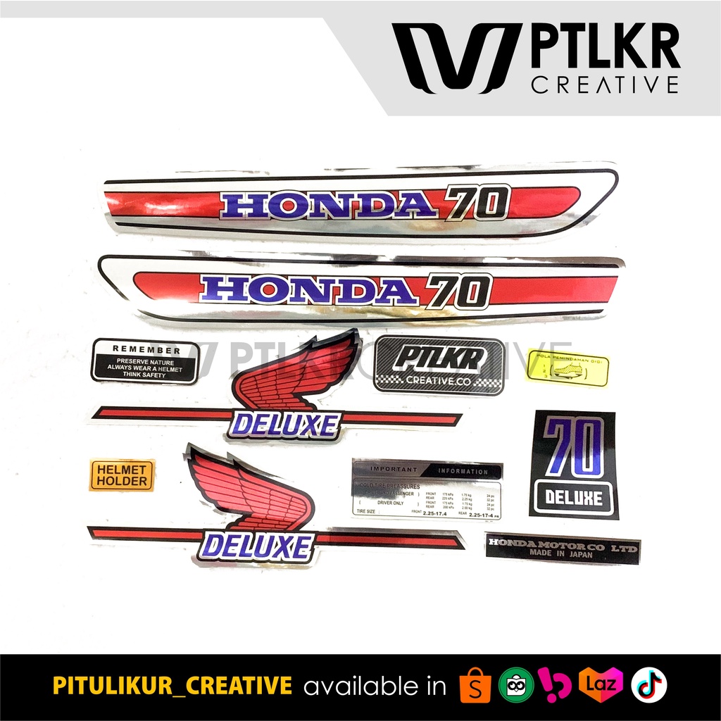Honda C70 III Standard Sticker Striping | Shopee Malaysia
