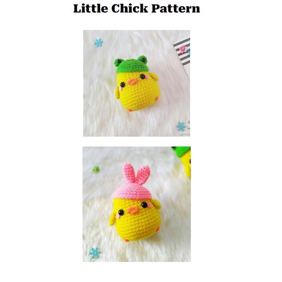 [C1] Amigurumi Crochet Pattern Little Chick (PDF Only) | Shopee Malaysia