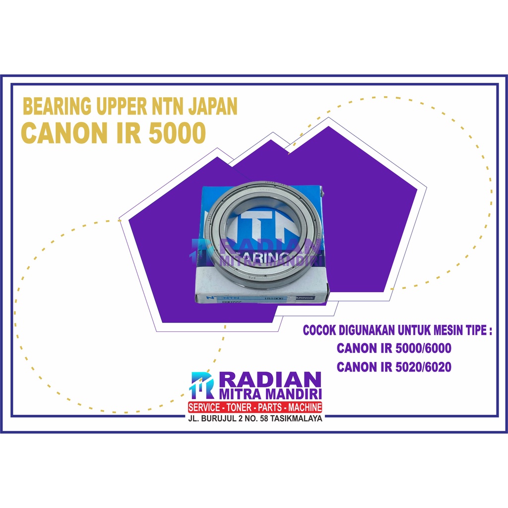 MESIN Bearing UPPER NTN JAPAN FOTOCOPY ENGINE CANON IR5000 IR6000 ...