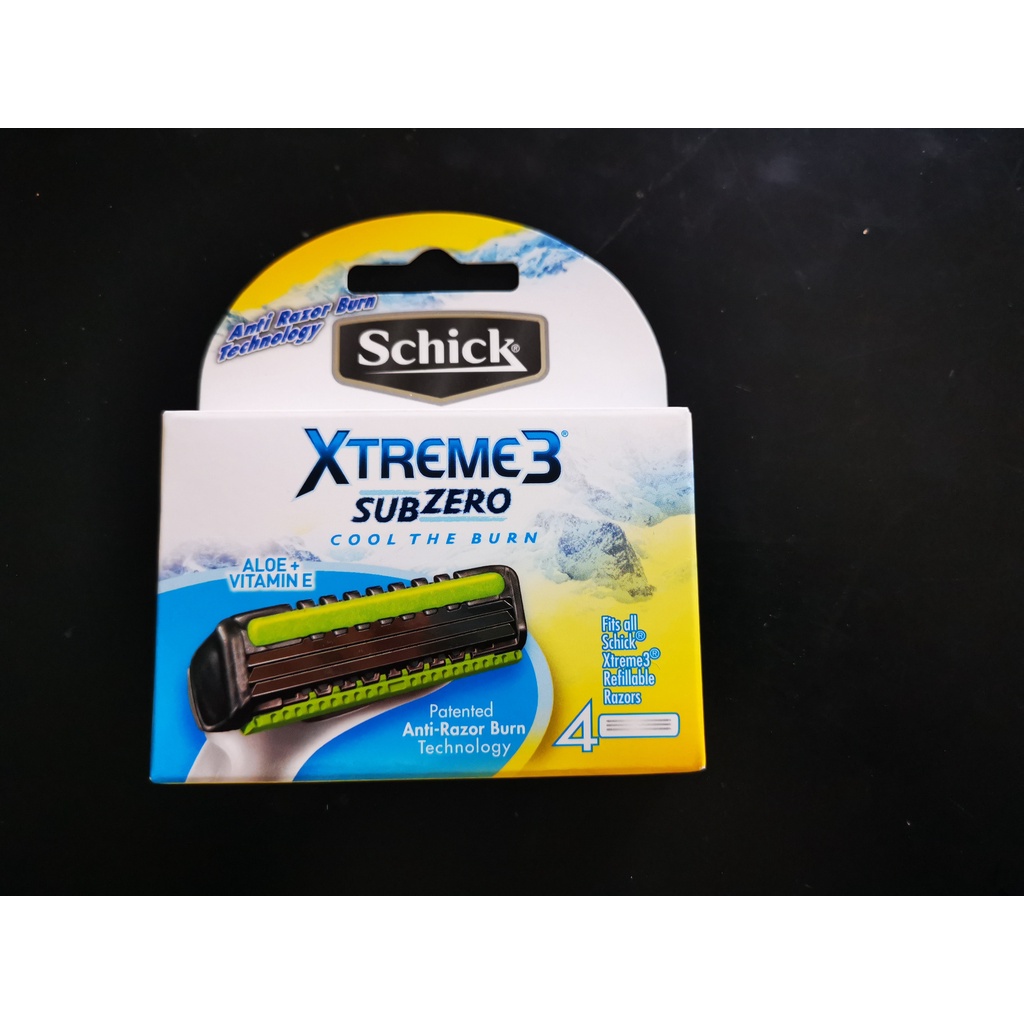 SCHICK EXTREME 3 SUBZERO RAZORS REFILL | Shopee Malaysia