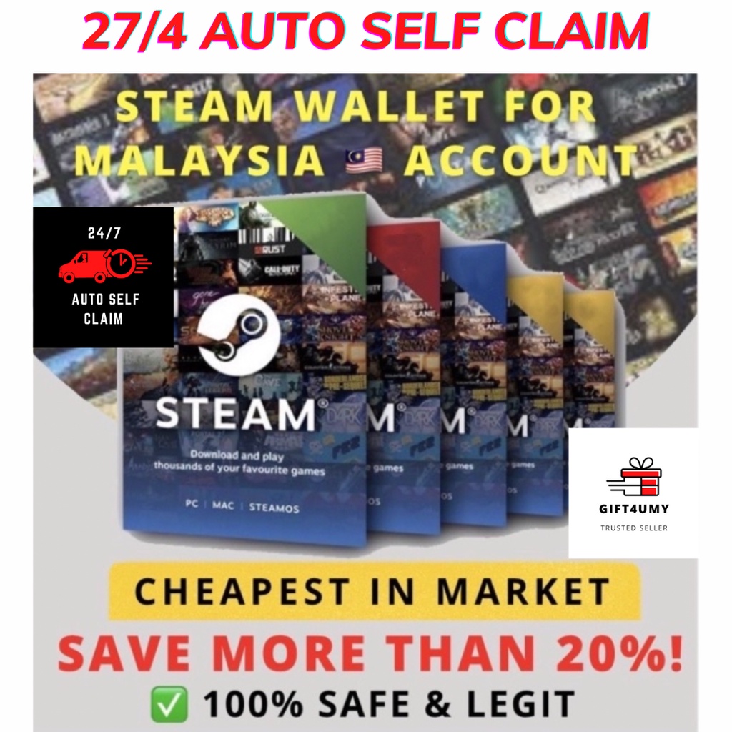 [24/7 Self Claim ] STEAM WALLET MALAYSIA | STEAM WALLET | STEAM WALLET CODE MYR | INSTANT CODE ...