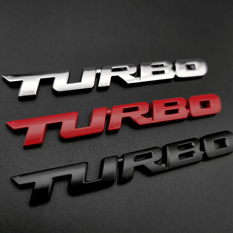 Universal Metal Turbo Badge Emblem Car Auto Fender Trunk Tailgate Decal ...