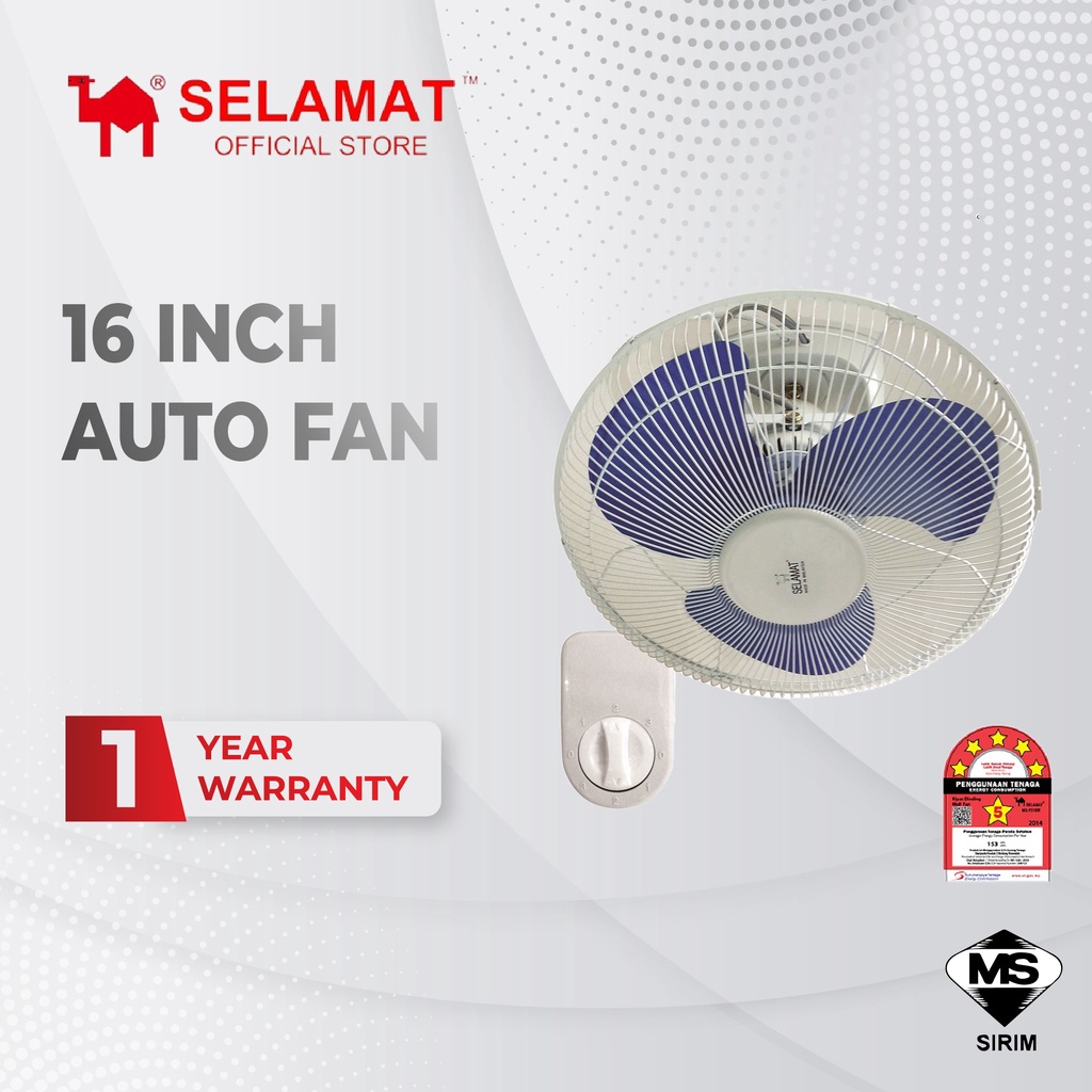 Selamat Auto Fan (16") Kilang/Direct factory/Bulk purchases | Shopee ...