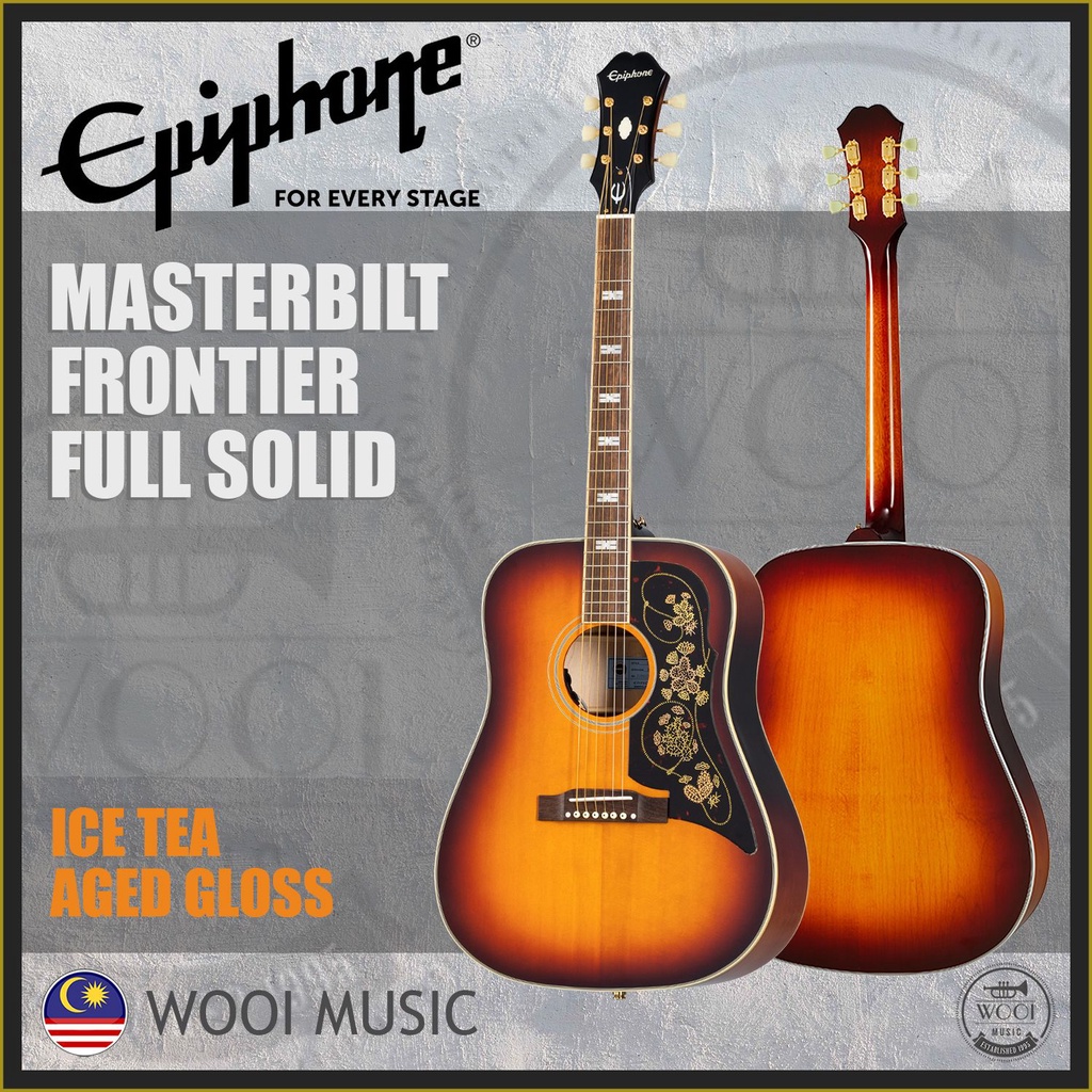 Epiphone Masterbilt Frontier Full Solid Acoustic Electric Guitar 41 ...