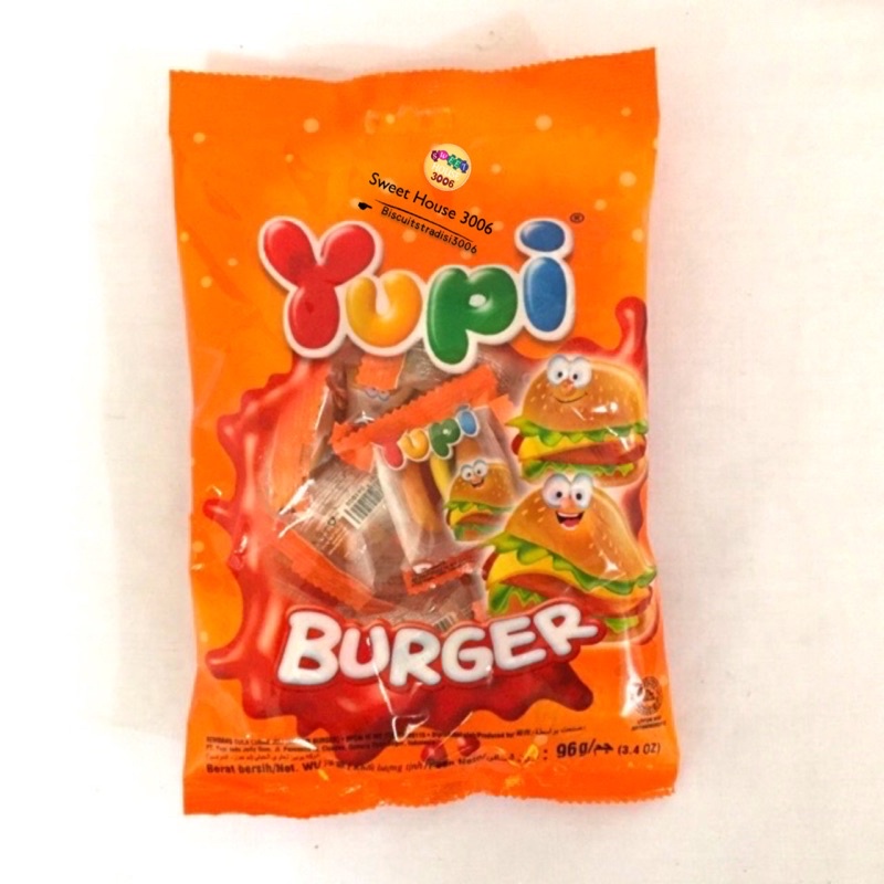 Yupi Burger Gummy Sweet Candies 84gm Childhood Snack Makan an Ringan ...
